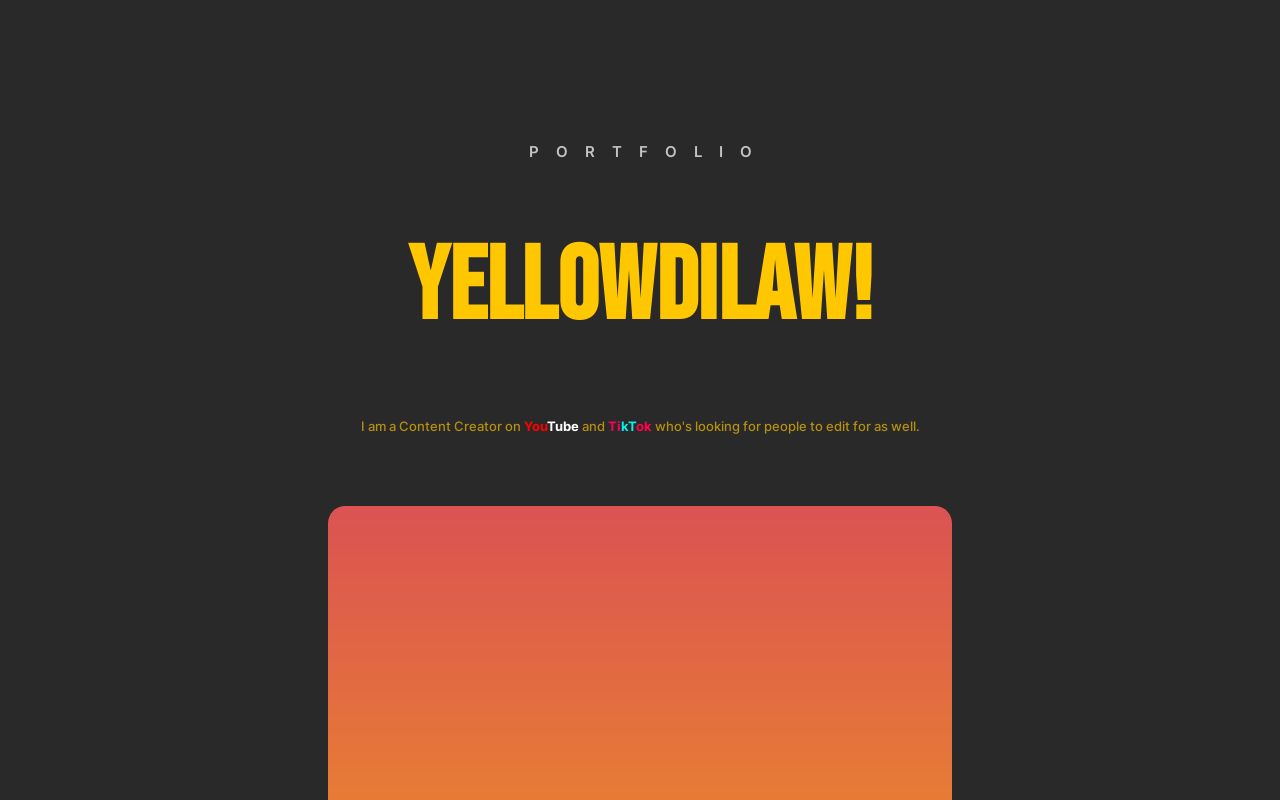YellowDilaw Portfolio
